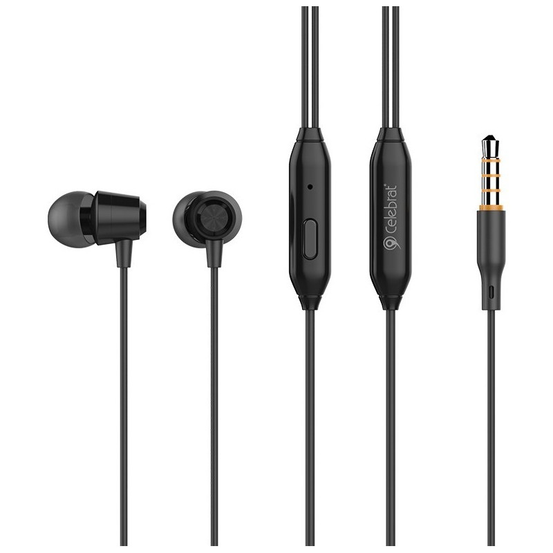 Ecouteur avec Micro Celebrat G4 / Noir