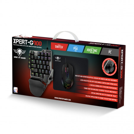 Ensemble Gaming Mini Clavier Mécanique avec Souris Gaming avec Tapis ...