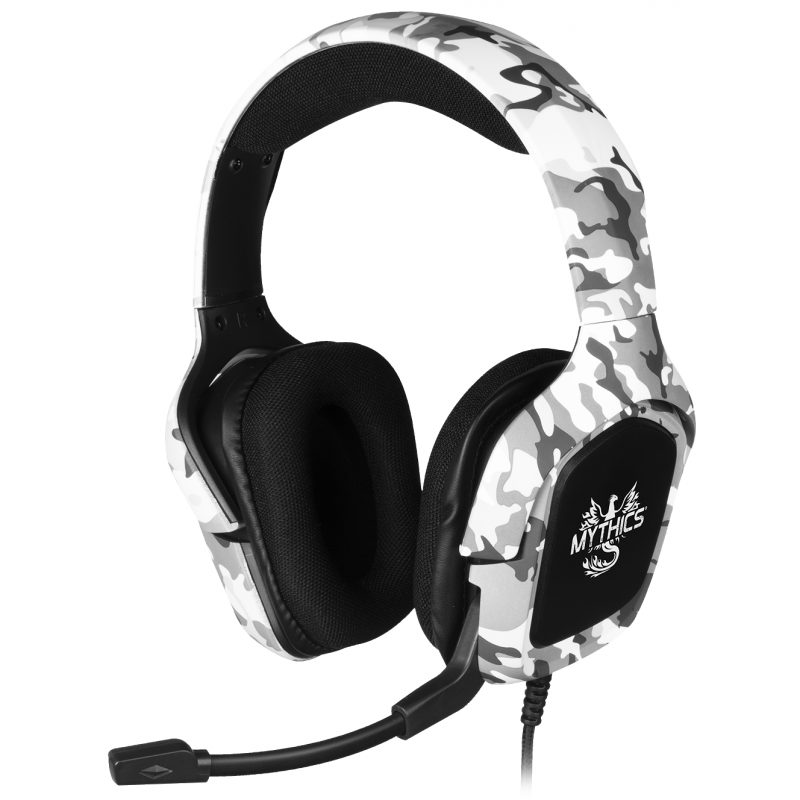 Casque Micro Gaming KONIX PS4 Mythics Ares Camo / Noir & Blanc