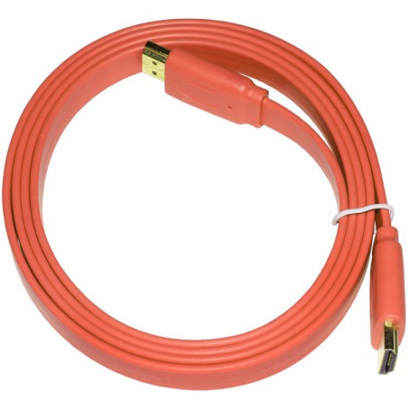 Câble HDMI Plat 1.5M Orangé