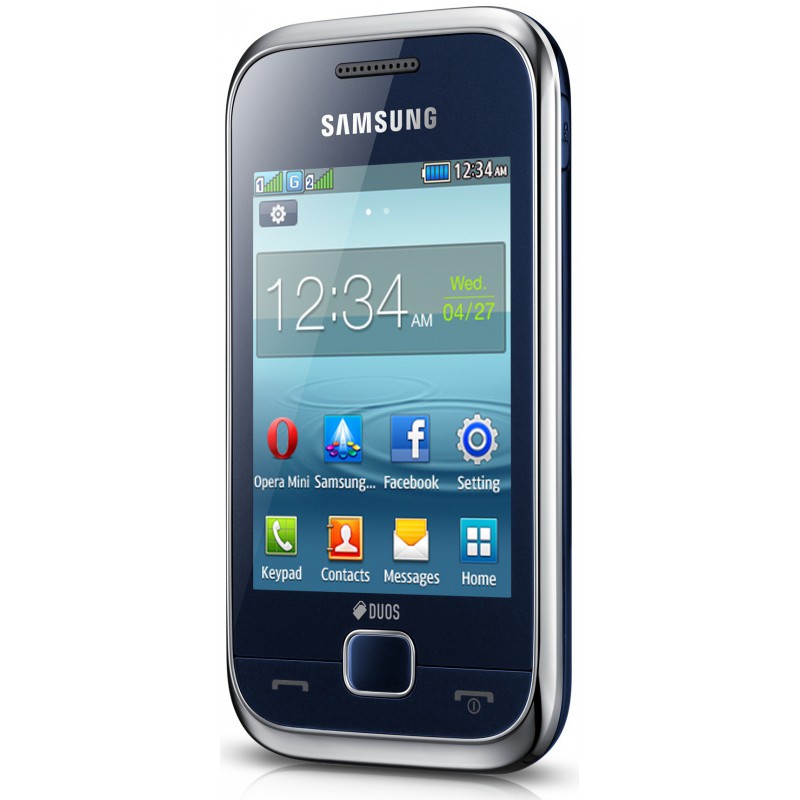 Téléphone Portable Samsung C3312 Bleu / Double SIM