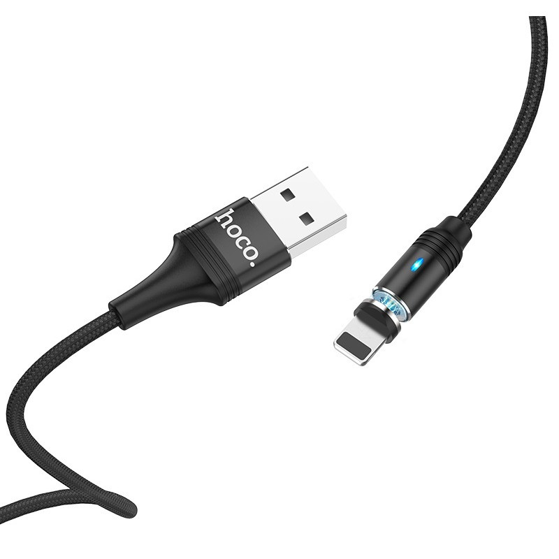 Câble Hoco U76 Fresh Iphone / 3A / Noir