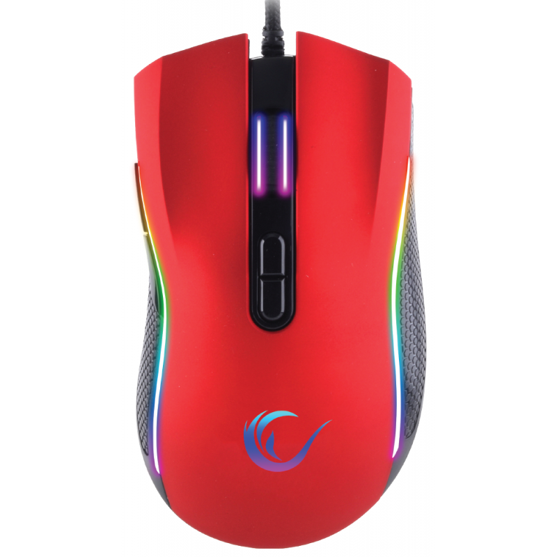 Souris Gaming Pro Rampage SMX-R44 - RGB - 6400 DPI - Rouge