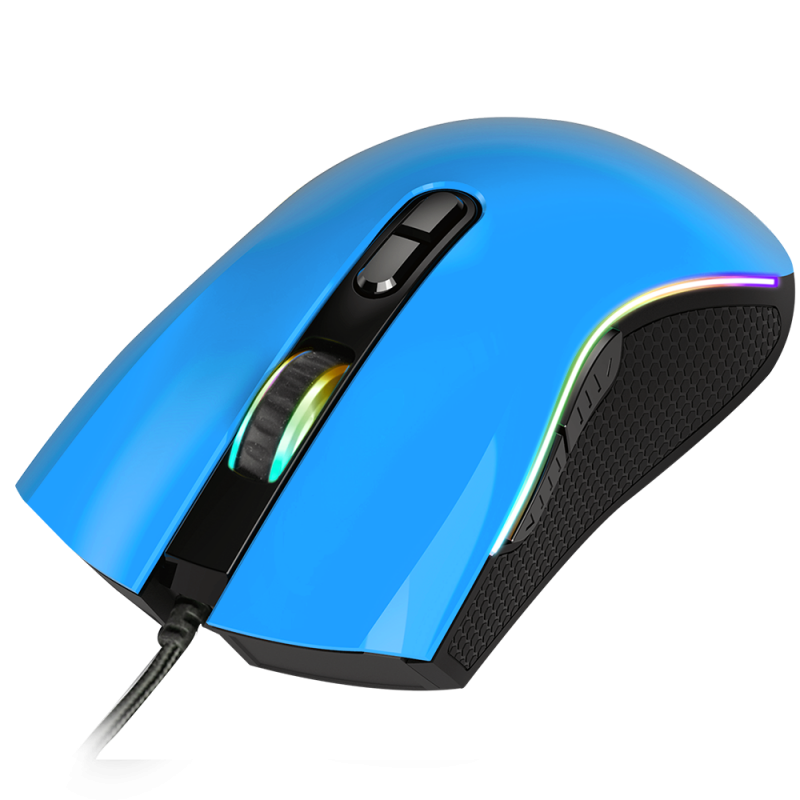 Souris Gaming Pro Rampage SMX-R44 - RGB - 6400 DPI - Bleu
