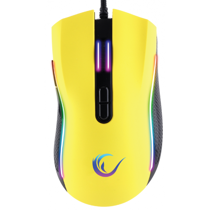 Souris Gaming Pro Rampage SMX-R44 - RGB - 6400 DPI - Jaune