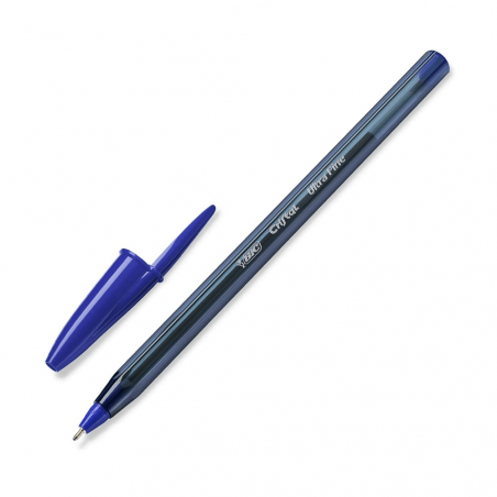 Stylo à bille BIC Cristal Ultra fine 0.7mm / Bleu