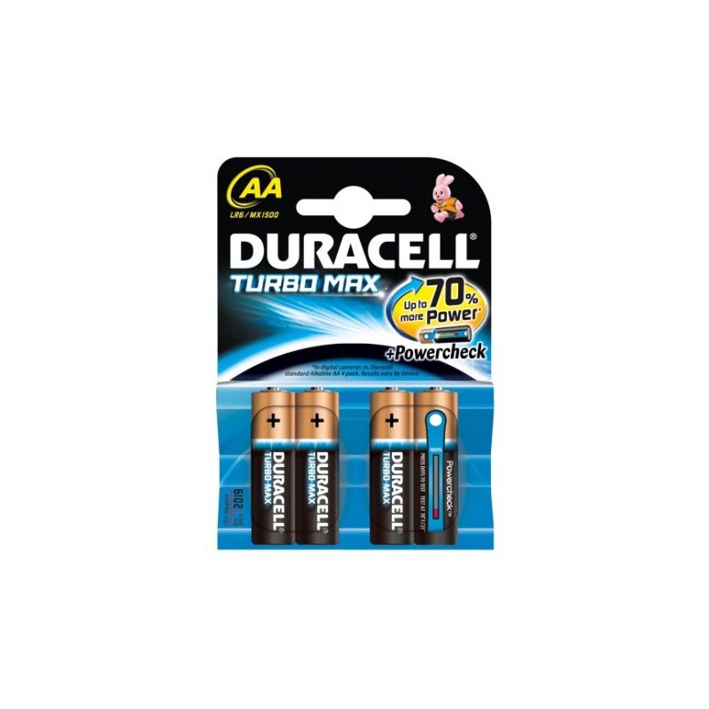 4xPiles Duracell LR6 AAA Alkaline 1.5V TURBO Max