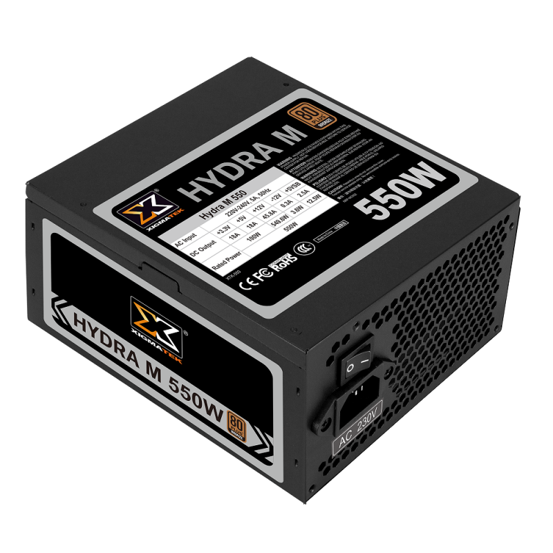 Boite d'alimentation Modulaire Gamer Xigmatek Hydra M 550W / 80PLUS Bronze