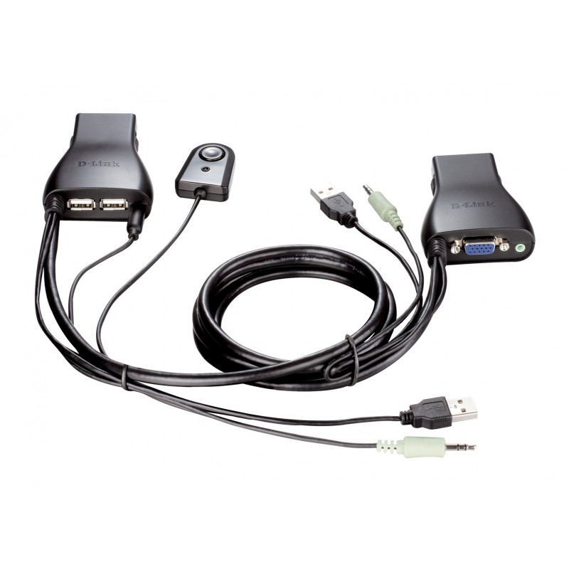 Commutateur KVM 2 Ports Avec Audio