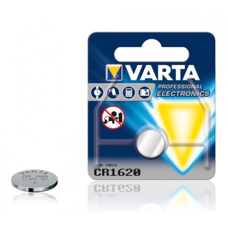 Pile électronique Bouton Lithium Varta CR1620 3V