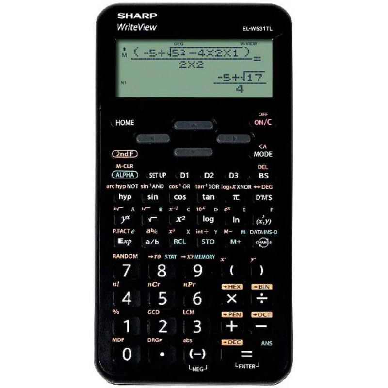 Calculatrice Scientifique Sharp EL-W531TLB Noir