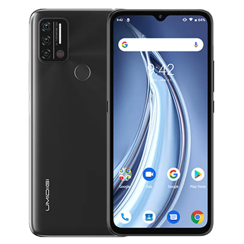 Smartphone Umidigi A9 / 4G / 3 Go / 64 Go / Double SIM / Noir