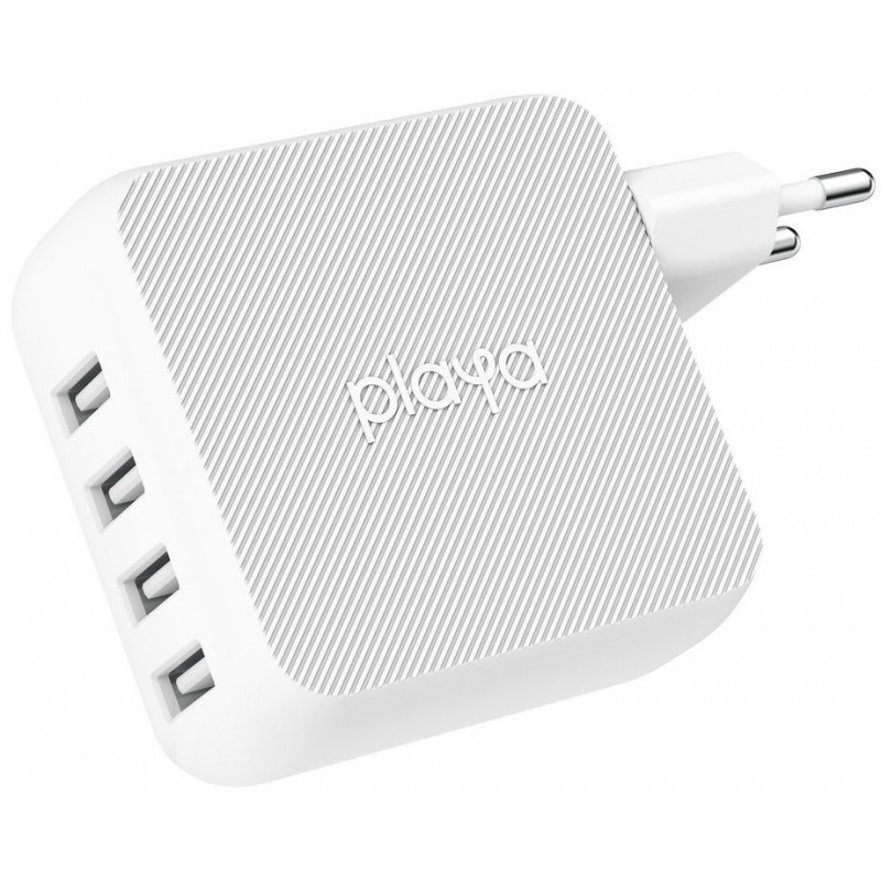 Chargeur Mural Belkin PLAYA 4 Ports USB-A / 4x 10W / Blanc