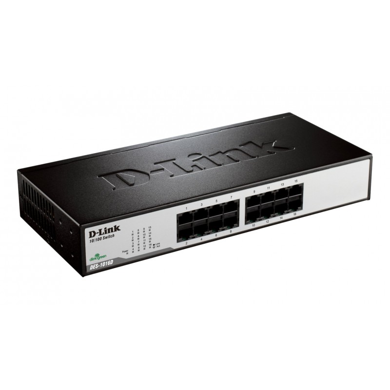 Switch 16 ports 10/100Mbps Base-T