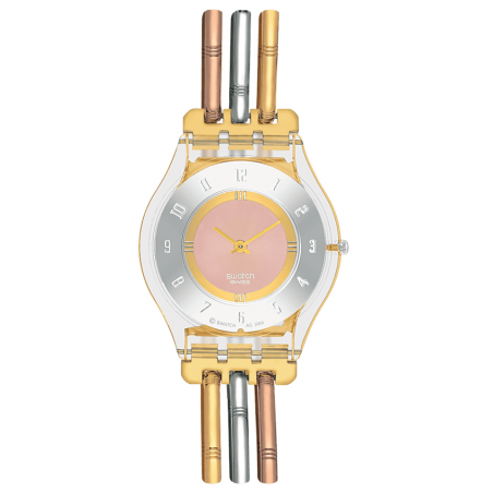 Montre Pour Femme Swatch TRI-GOLD S AGAIN SS08K101B
