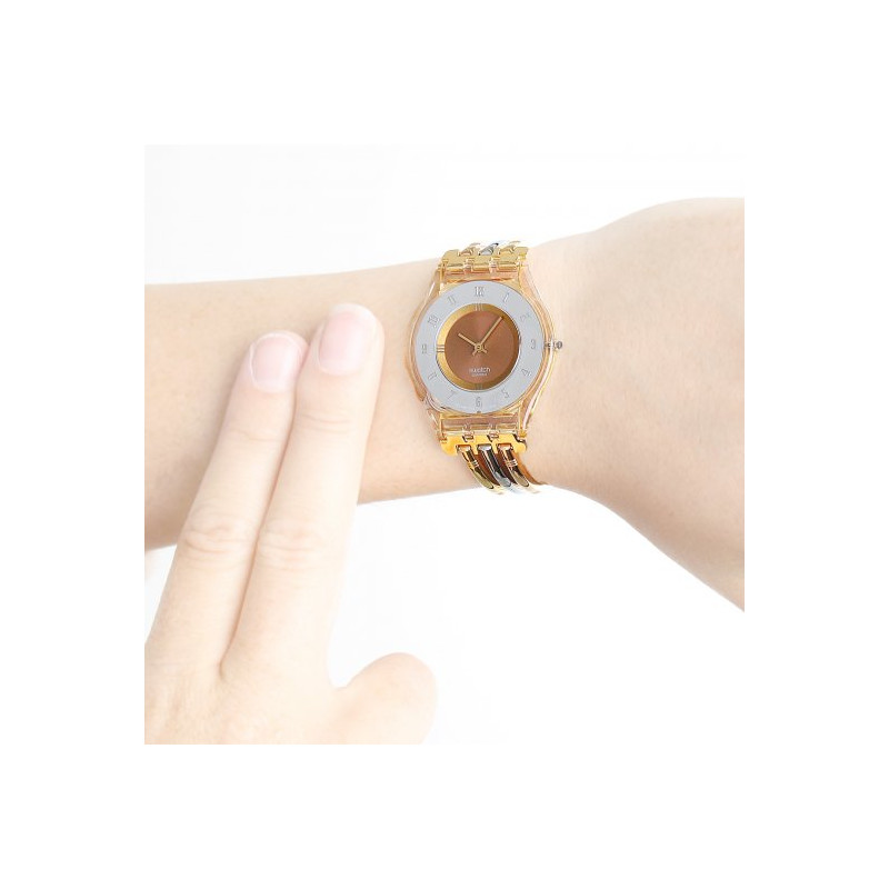 Montre Pour Femme Swatch TRI-GOLD S AGAIN SS08K101B