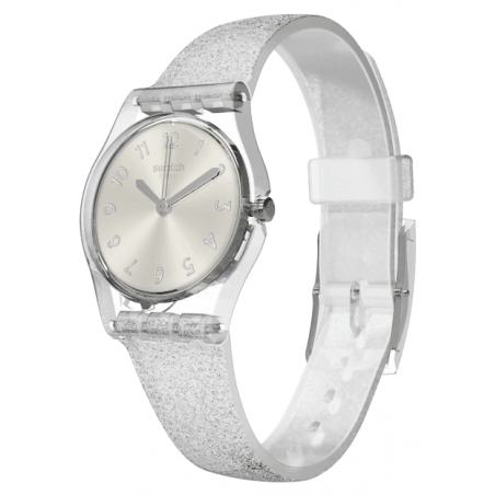 Montre Pour femme Swatch SILVER GLISTAR TOO LK343E