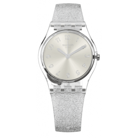 Montre Pour femme Swatch SILVER GLISTAR TOO LK343E