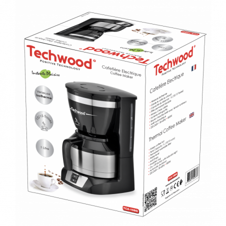Cafetière Isotherme 10 tasses Techwood TCA-1086I