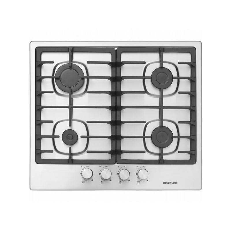 Plaque de cuisson Encastrable SILVERLINE / 4 Feux / Inox Thermocouple