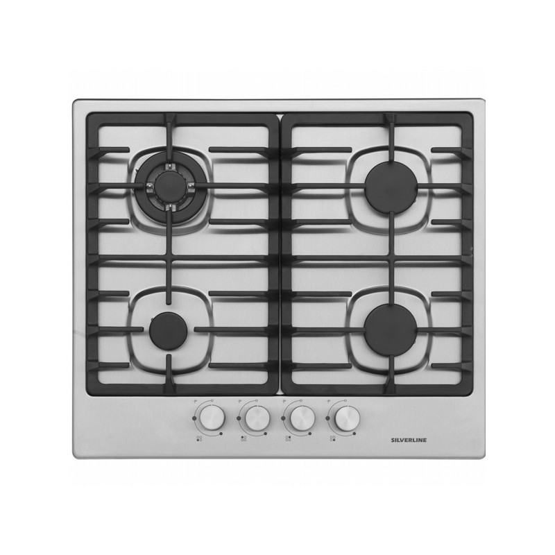 Plaque de cuisson Encastrable SILVERLINE / 4 Feux / Inox Thermocouple