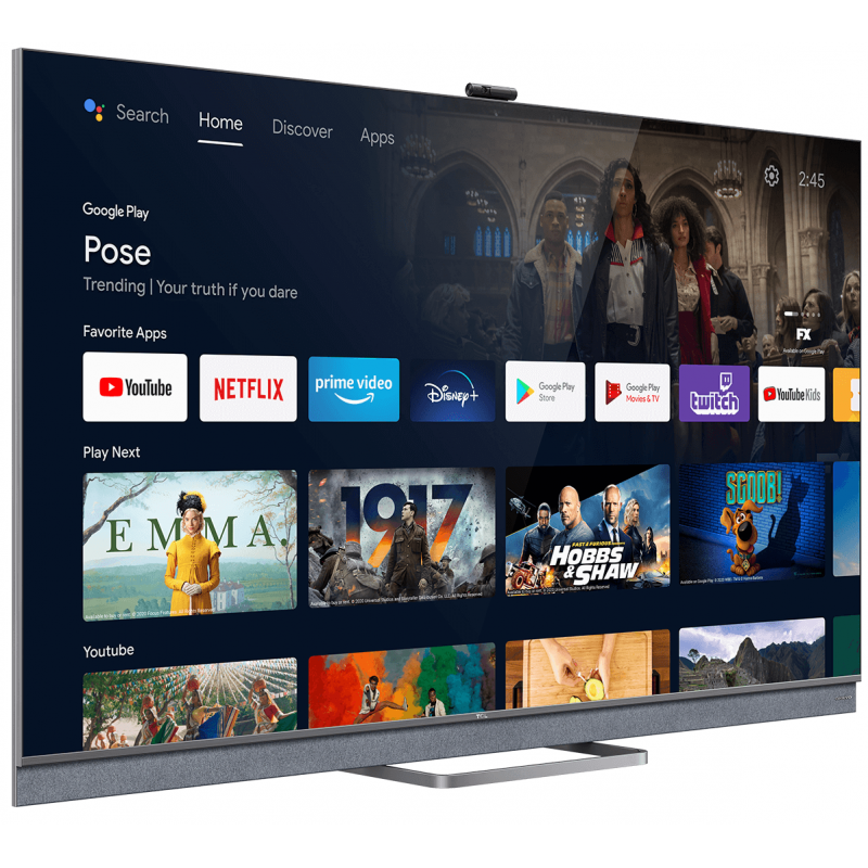 TV TCL C825 65" Mini LED UHD 4K / Smart TV / ANDROID / Noir