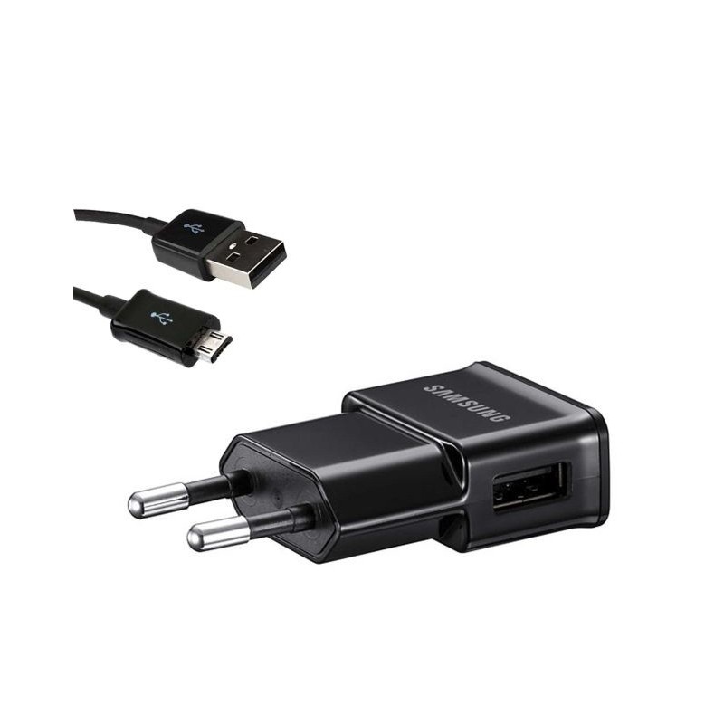 Chargeur Secteur USB + Câble USB vers Micro USB