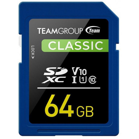 Carte Mémoire Team Group SDXC UHS-I 64 Go / Class 10