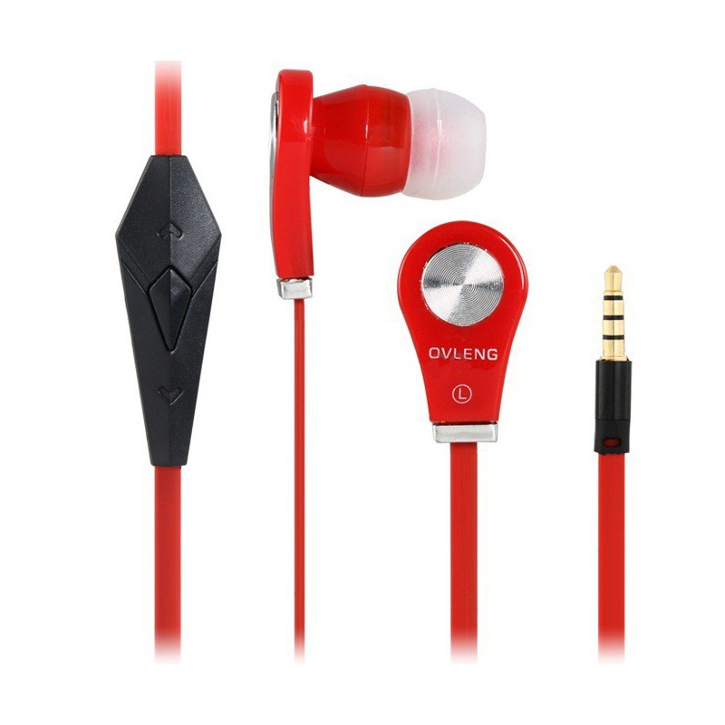 Ecouteur avec micro Ovleng iP750 / Rouge