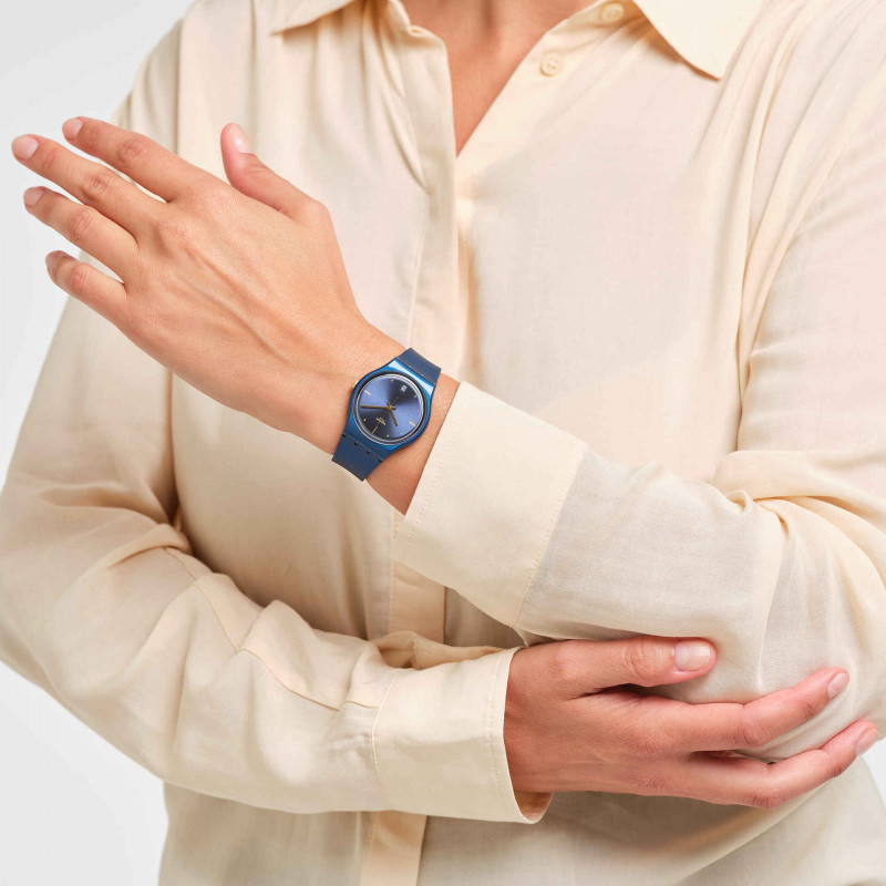 Montre Mixte Swatch PEARLYBLUE GN417