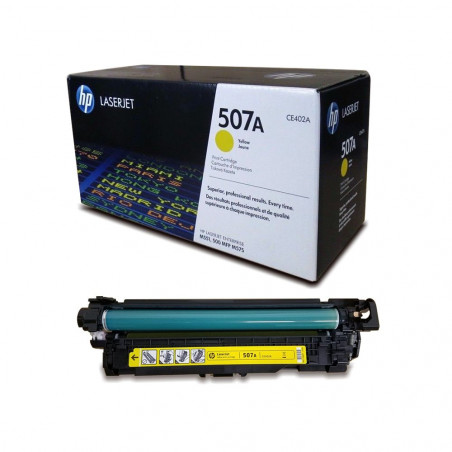 TONER ORIGINAL HP 507A - CE402A / YELLOW