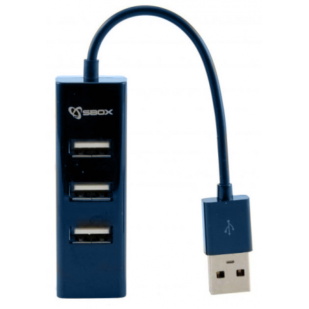 Hub USB 4 ports SBOX H-204 / Bleu