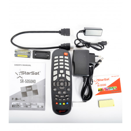 Récepteur STARSAT SR-5050HD / Full HD + 12 MOIS SHARING + 3 MOIS IPTV