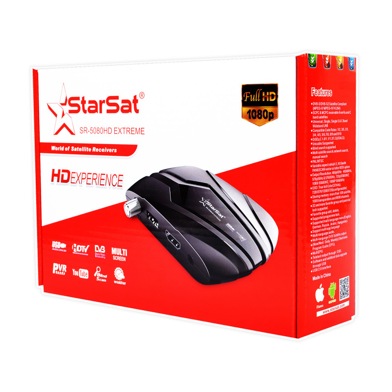 Récepteur STARSAT SR-5080HD EXTREME / Full HD