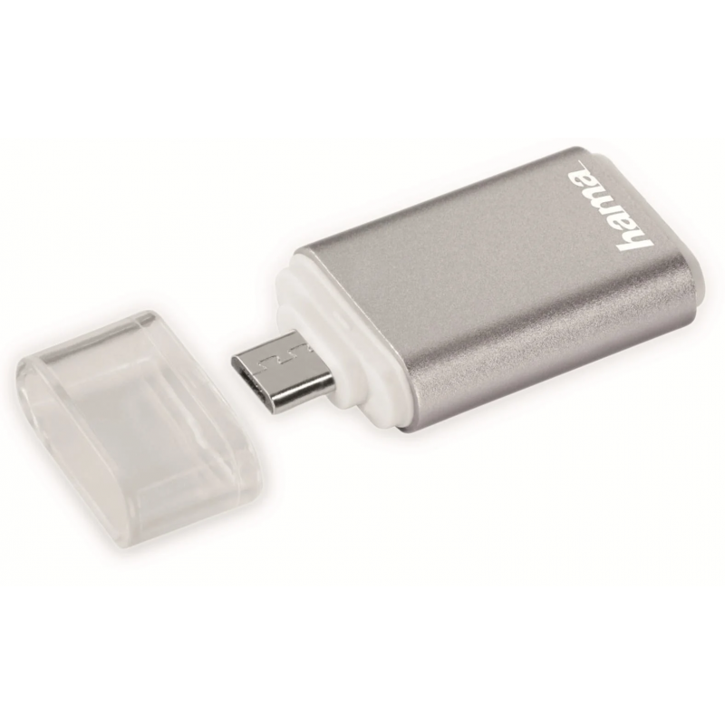 Adaptateur OTG Hama Micro USB Vers Micro SD 181019 / Silver