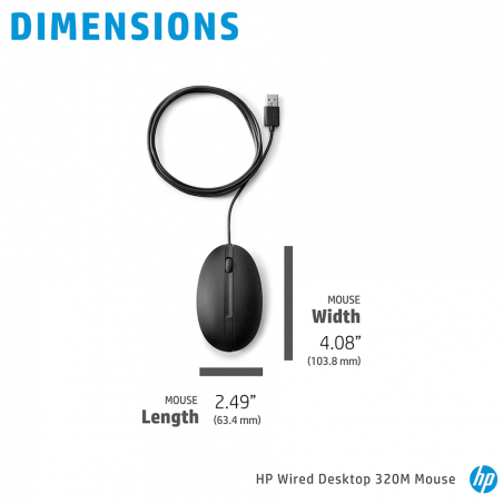 Souris filaire HP 320M USB