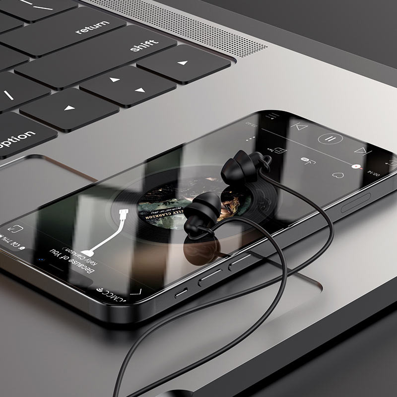 Écouteurs stéréo avec Micro Hoco M81 Imperceptible / Noir