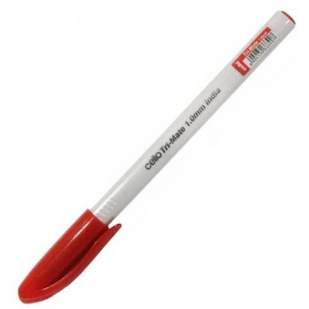 Stylo à Bille BIC Cello Tri Mate Rouge