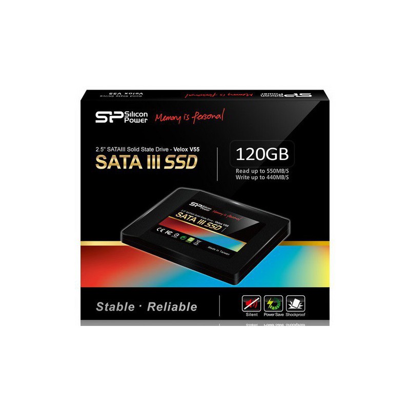 Disque Dur SSD Silicon Power 2.5" Velox V55 / 120 Go
