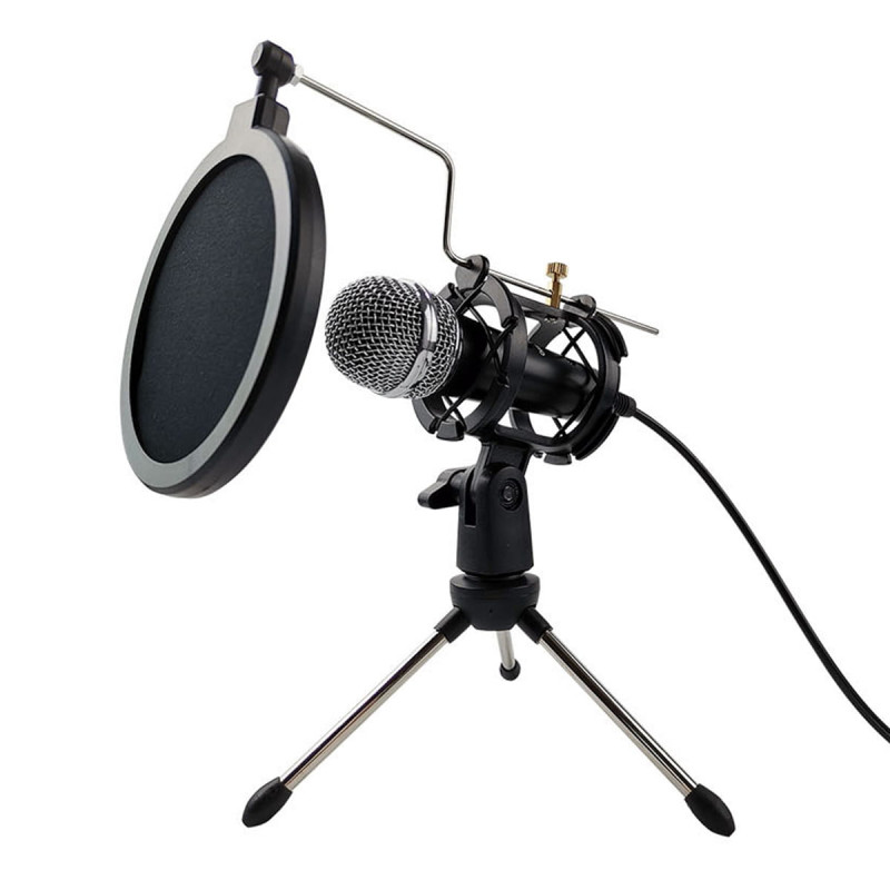 Microphone Gaming Varr VGMPF Jack 3.5mm + Filtre anti-pop