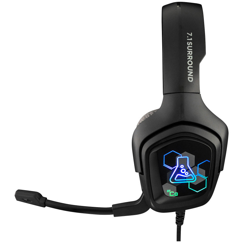 Casque-micro Gamer The G-Lab KORP Cobalt 7.1 Noir