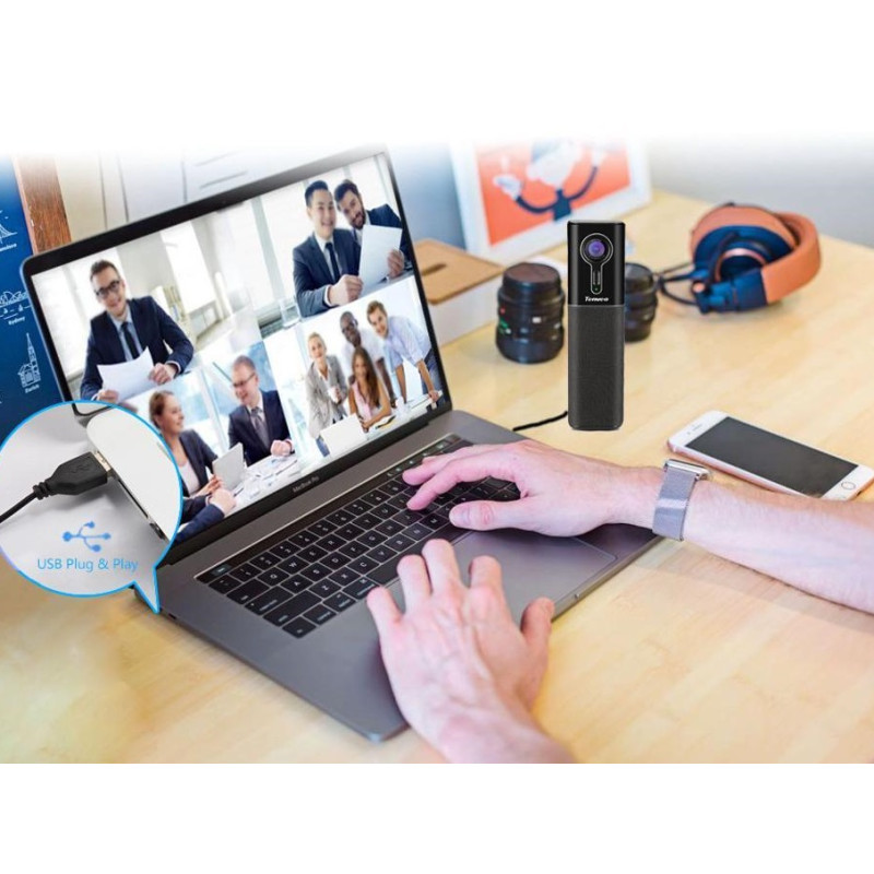 Caméra de visioconférence 2K AI Focus Tenveo CM1000