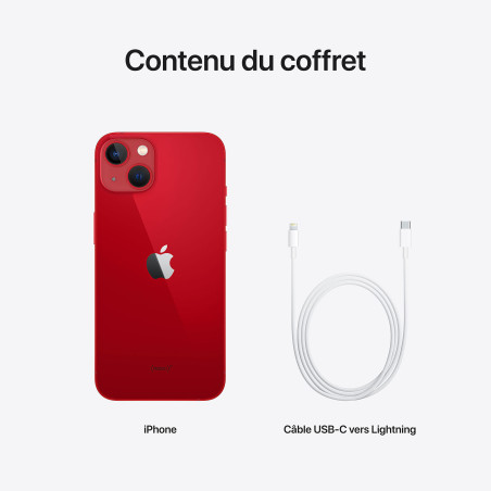 iPhone 13 5G 128 Go Rouge | Tunisianet