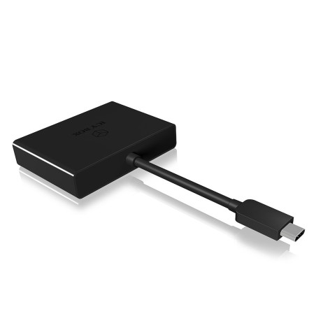 Station d’accueil ICY BOX IB-DK4032-CPD / USB TYPE C - VGA + USB 3.0 / Noir