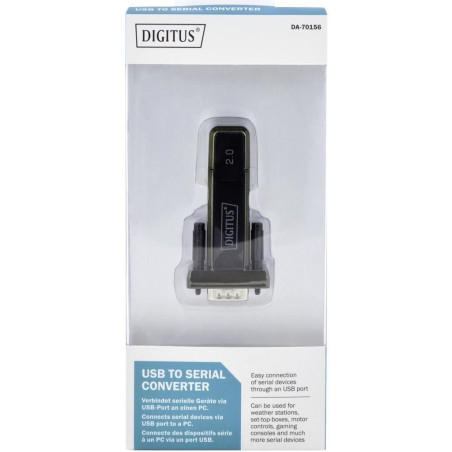 Adaptateur Digitus RS-232 D-Sub vers USB 2.0
