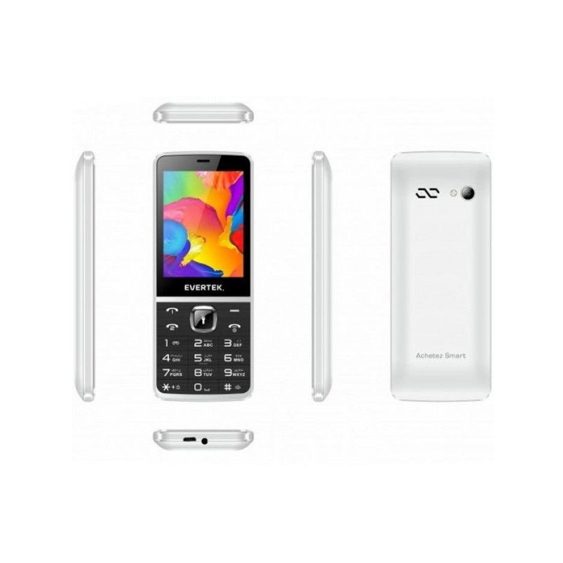 Téléphone portable Evertek Turbo / Blanc