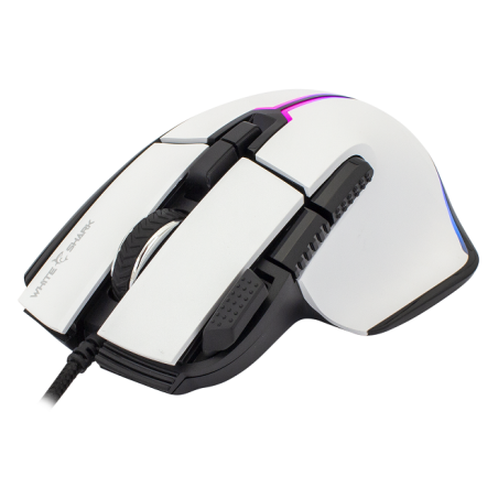 Souris Gaming White Shark Marrok / Blanc