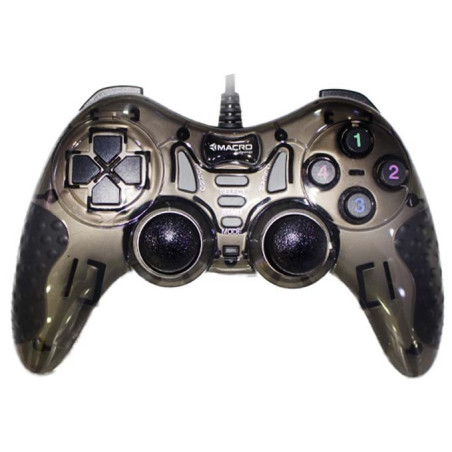 Manette de jeu avec double vibration Macro / Marron
