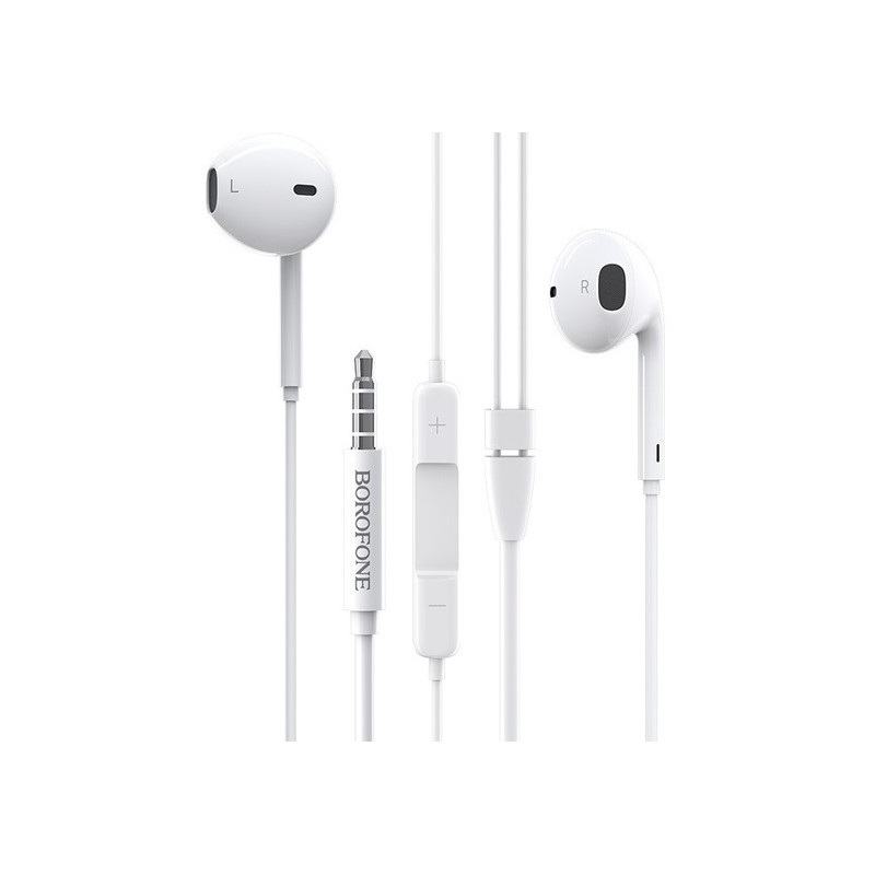 Écouteurs Borofone avec microphone BM30 / Blanc