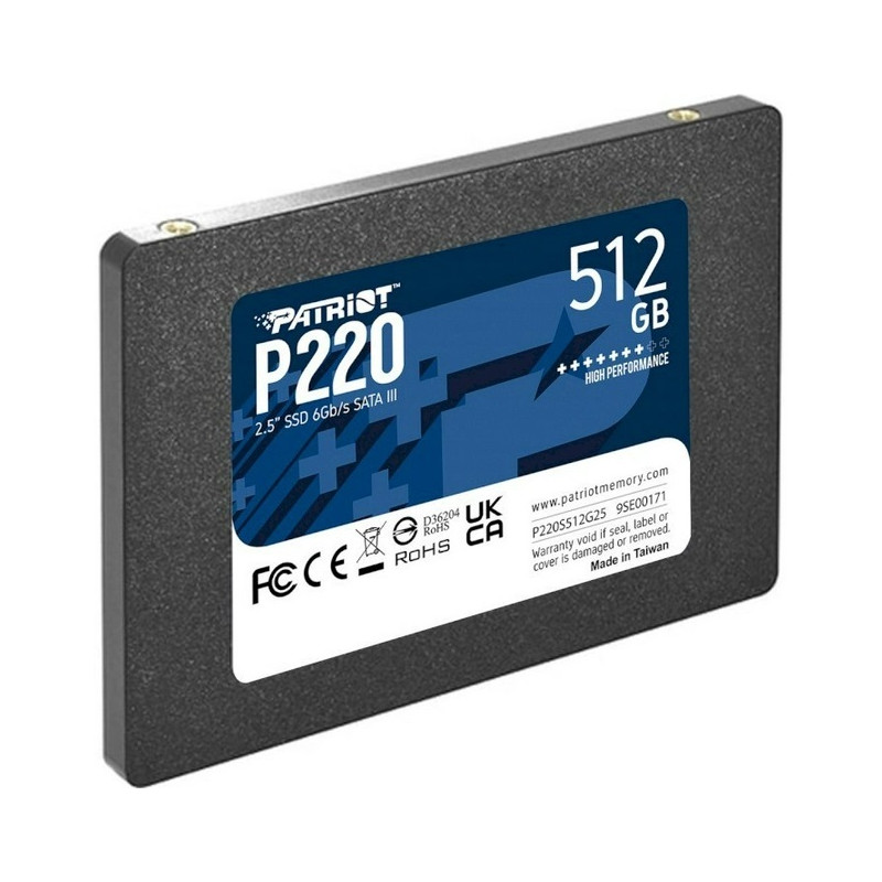 Disque Dur Interne Patriot SSD P220 SATA III 2.5 / 512 Go